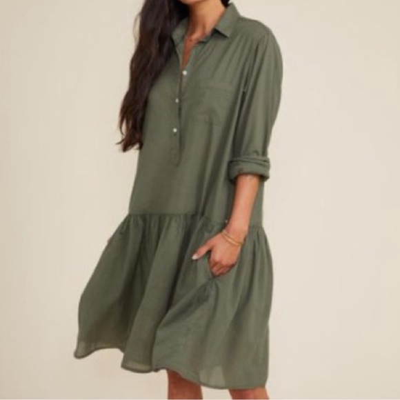 Grayson | Dresses | Grayson Changemaker Shirt Dress In Olive Green ...